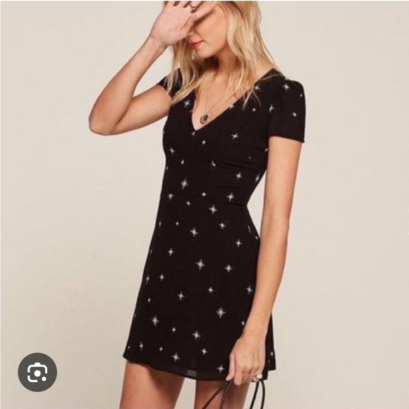 Reformation | Dresses | Reformation Jenna Constellation Star Mini ...
